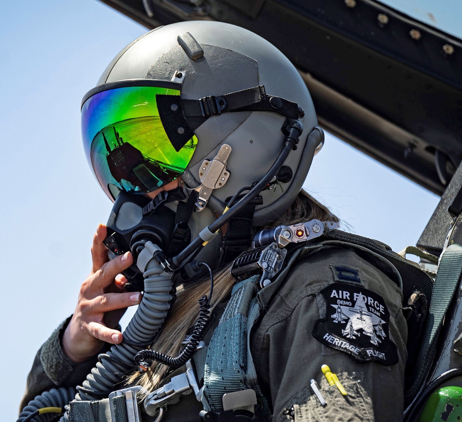 USAF HERITAGE FLIGHT DEMO TEAM -F-16- F-22 -F-35- A-10 -ORIGINAL-BLACK ...