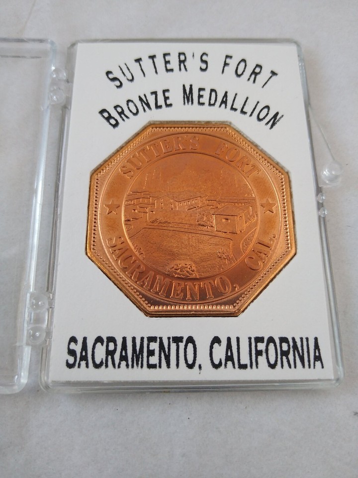 Sutter's Fort Sacramento CA. Coin California State Parks Coin Medallion ...