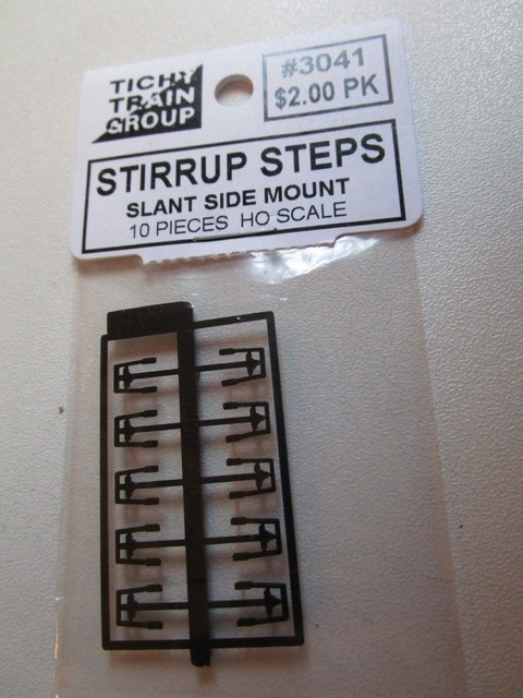 Tichy Train Group 3041 HO Scale Slant Side Mount Stirrup Step 10-pack ...