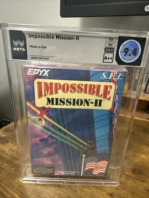 NES Impossible Mission II 2 WATA 9.4 A++ Sealed SEI Nintendo 1989 | eBay