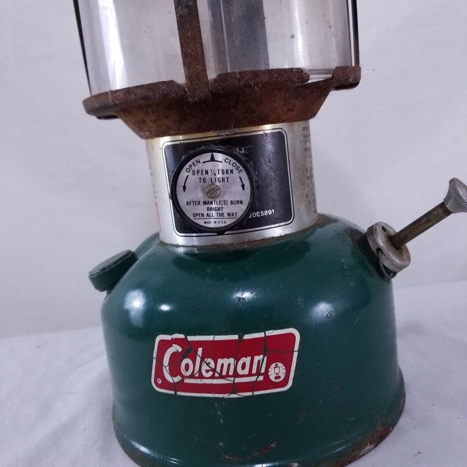 Coleman 228j Lantern Green Top Hat Double Mantle Green USA 1977 Big ...