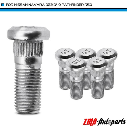 6x Front Wheel Bolt Stud for Nissan Navara D23 D22 280ZX 300ZX ...