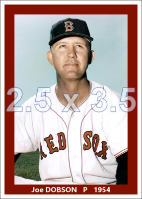 Joe Dobson - 1954 Boston Red Sox - choose a size - colorized print | eBay