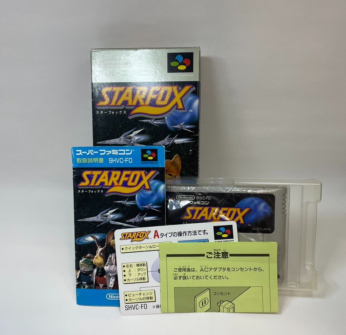 Star Fox/Starwing SFC Nintendo Super Famicom Japanese Classic Game ...