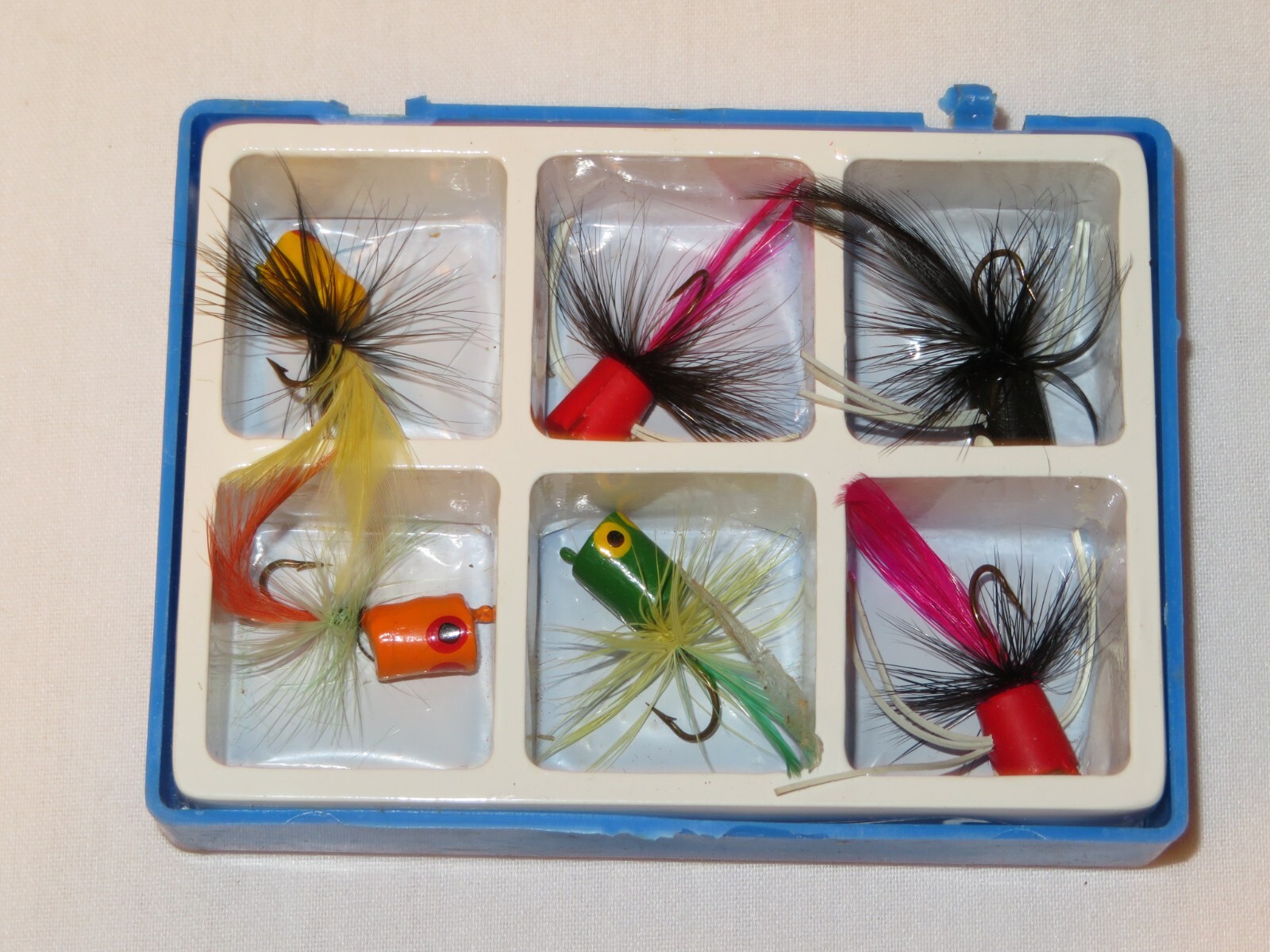 VINTAGE Lot of 6 ~ Fly Fishing Top Water Popper Flies - NOS | eBay