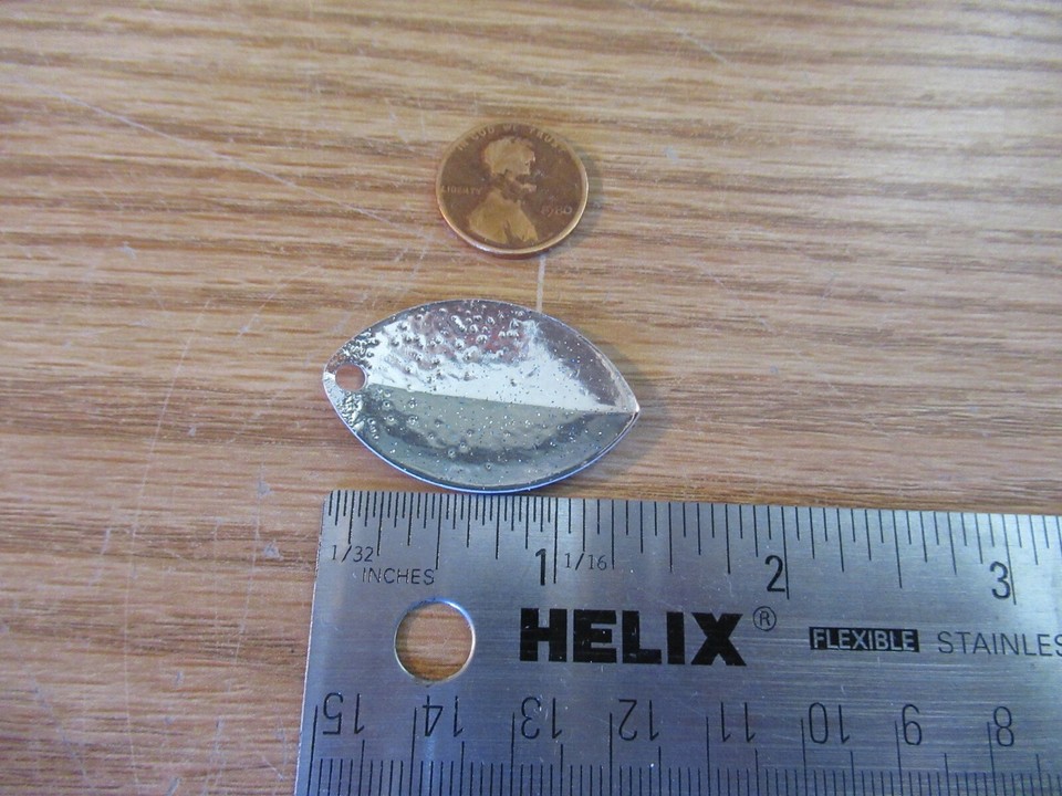 10 CUSTOM SZ 4 OLYMPIC MAG WILLOW LEAF BLADES BRASS BASE BLADE WHITE ...