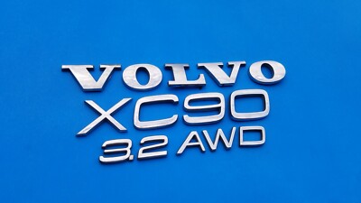 03-14 VOLVO XC90 AWD 3.2 REAR GATE LID CHROME EMBLEM LOGO BADGE SIGN ...