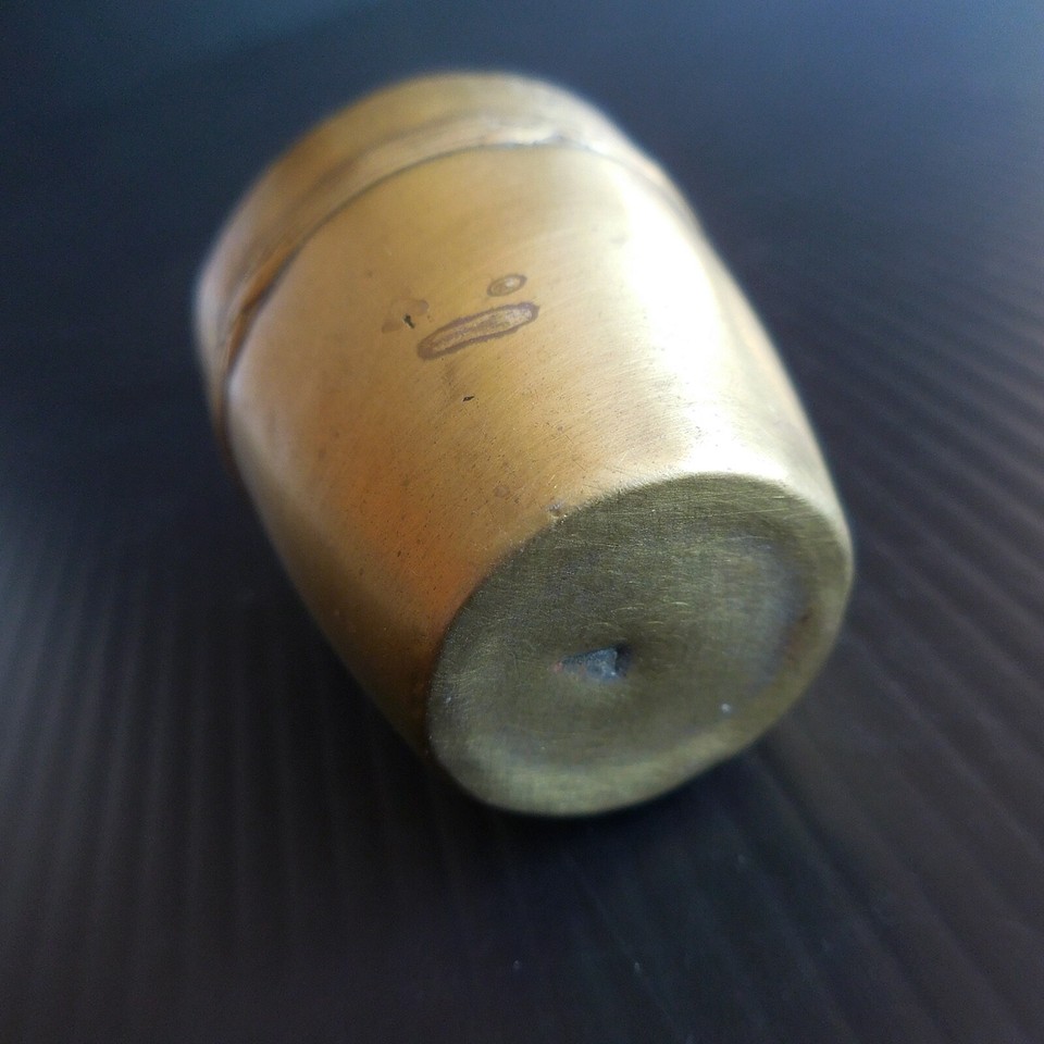 Glass Miniature Container Copper Brass Handmade Vintage Art Deco Design ...