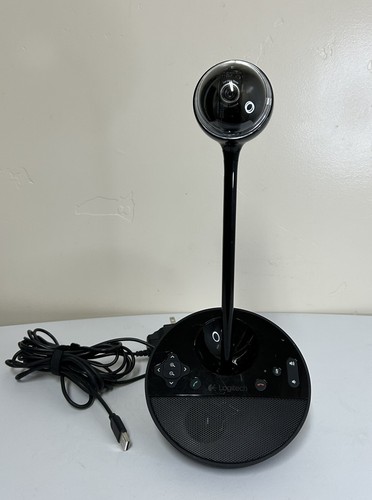 LOGITECH V-U0029 P/N 860-000395 CONFERENCE CAMERA WITH AC adapter and ...
