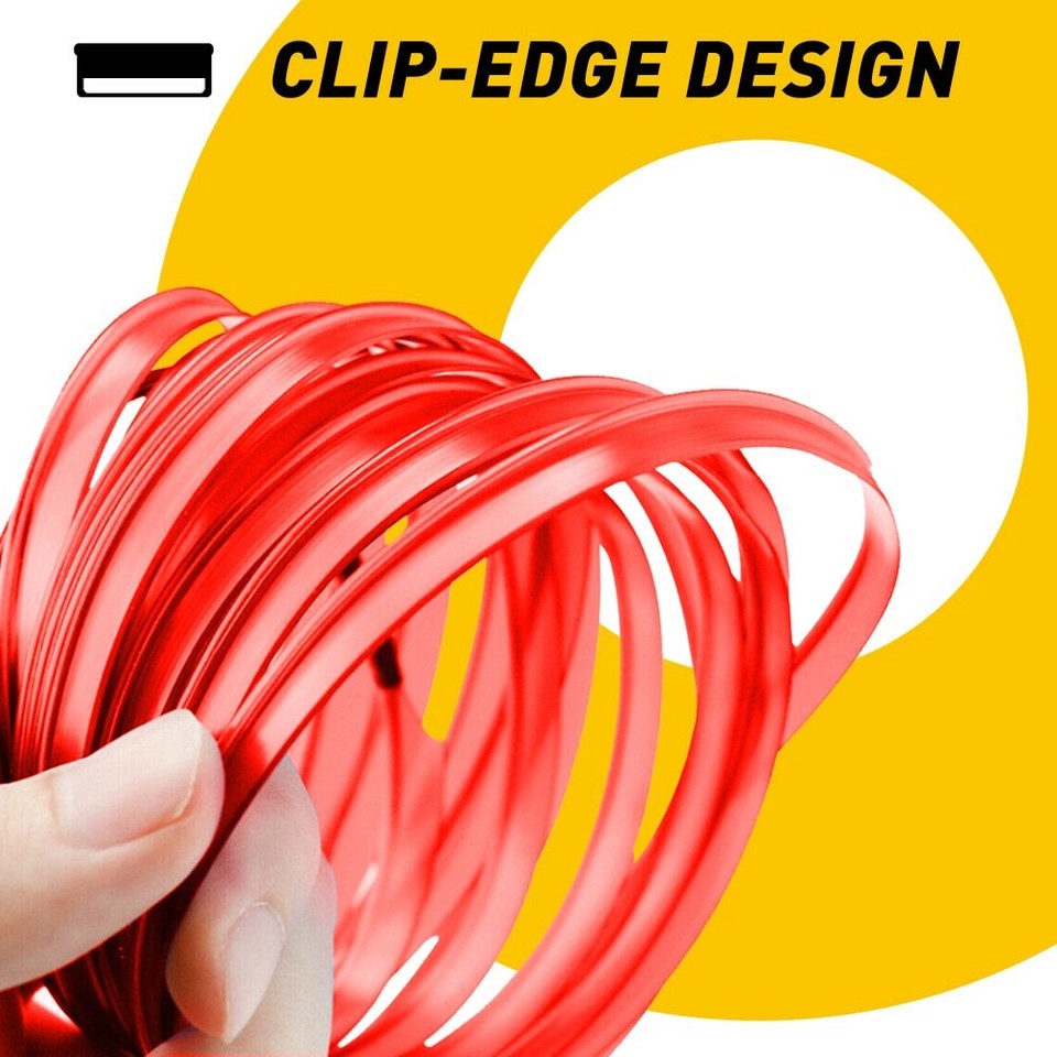 5m Red Atmosphere Interior LED Wire Strip Light USB Lamp Bar Fit DODGE ...