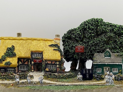 N Scale Gauge Diorama Village Pub Cricket Club Ground Model Railway ...