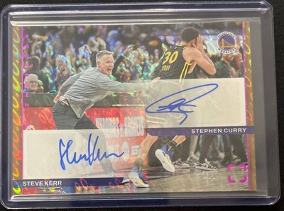 2024-25 Panini Photogenic Stephen Curry Steve Kerr Dual Auto 3/7 ...