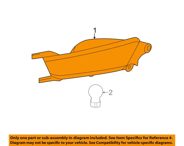 Land Rover Evoque Rear Bumper Left /driver Fog Light LR025149 for sale ...