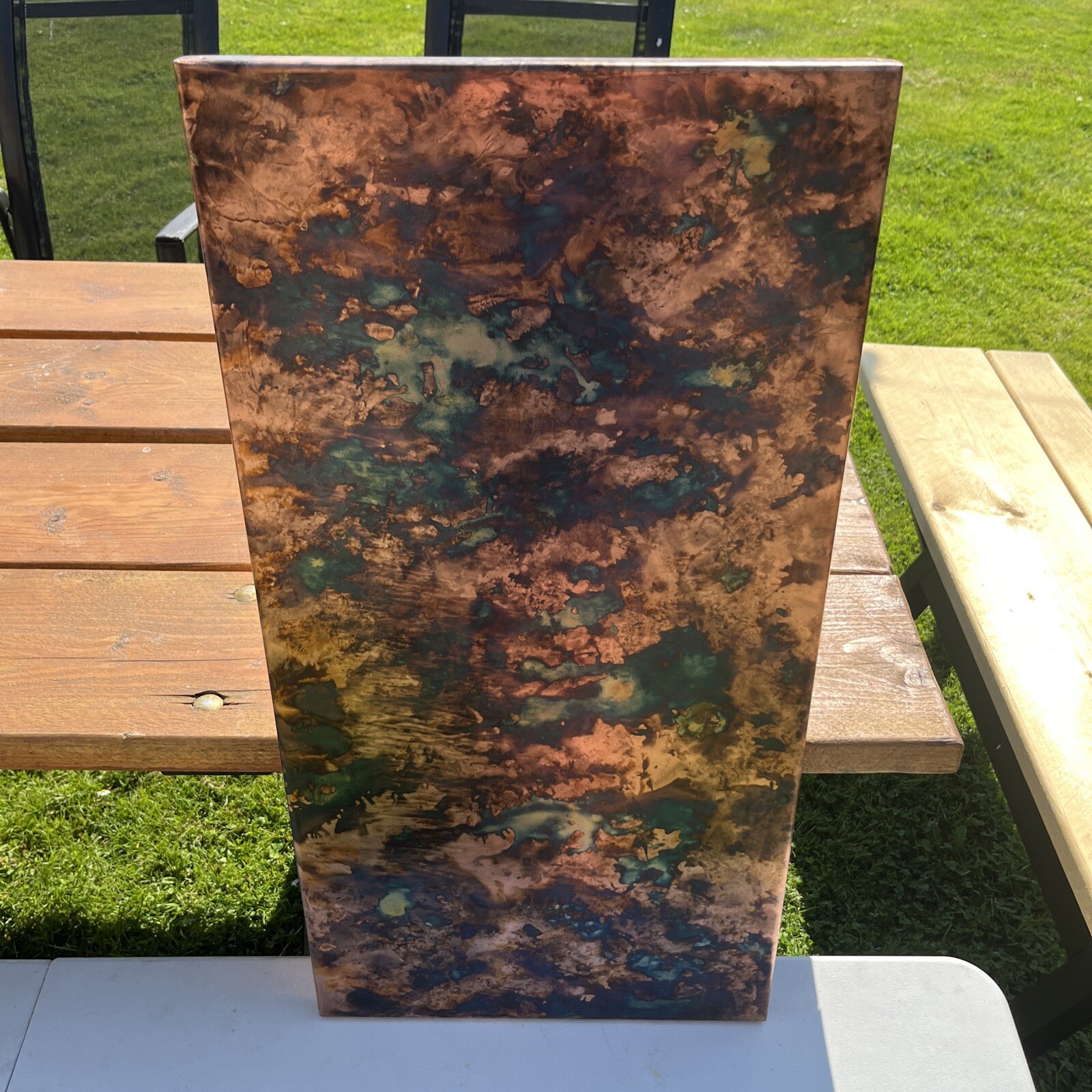 Fabulous Vertical Distressed Copper Designer Radiator 405/805mm 1000btu ...