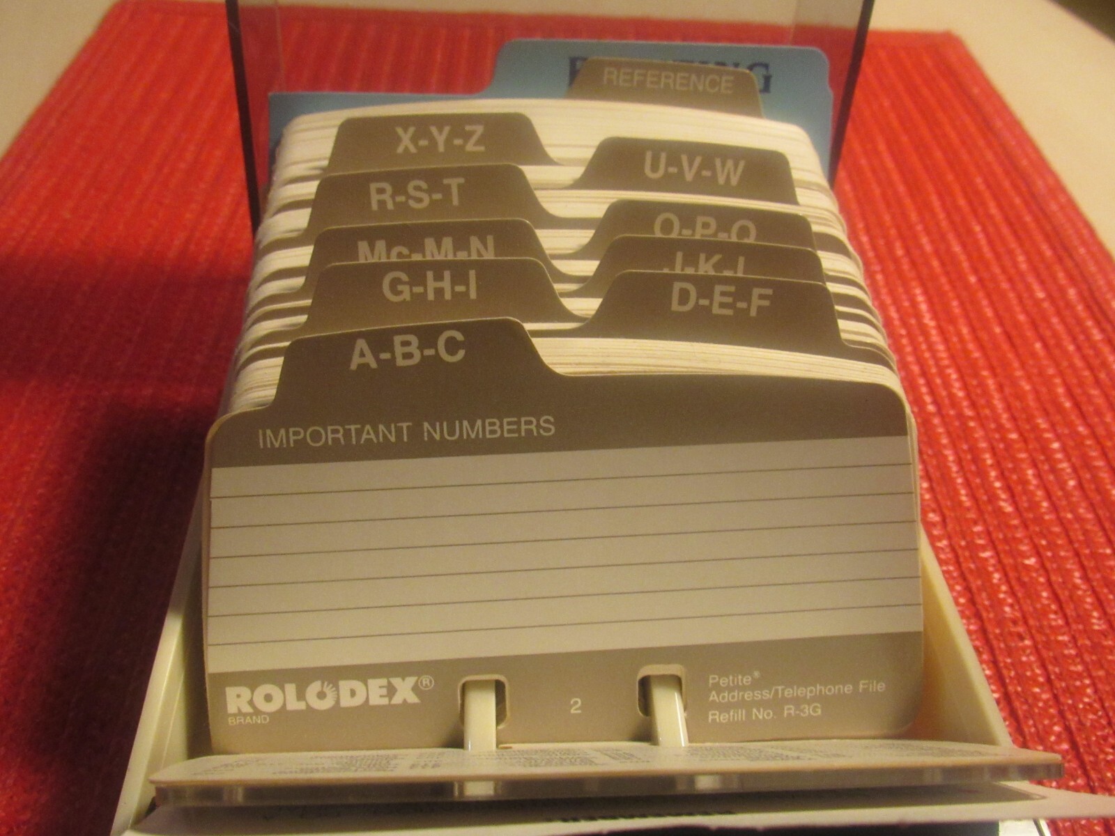 Vintage Rolodex S-310C Petite Covered Address Telephone File | eBay