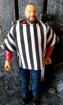 WWE WWF TNA AEW Referee shirt jersey accessory for action figure jakks ...
