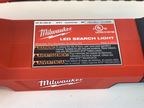 Milwaukee 2354-20 M18 LED Search Light for sale online | eBay