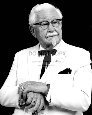 COLONEL HARLAND SANDERS KENTUCKY FRIED CHICKEN KFC FOUNDER - 8X10 PHOTO ...