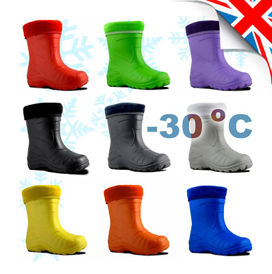Ultralight Insulated Children's Rubber Wellies -30 degrees WINTER BOOTS ...
