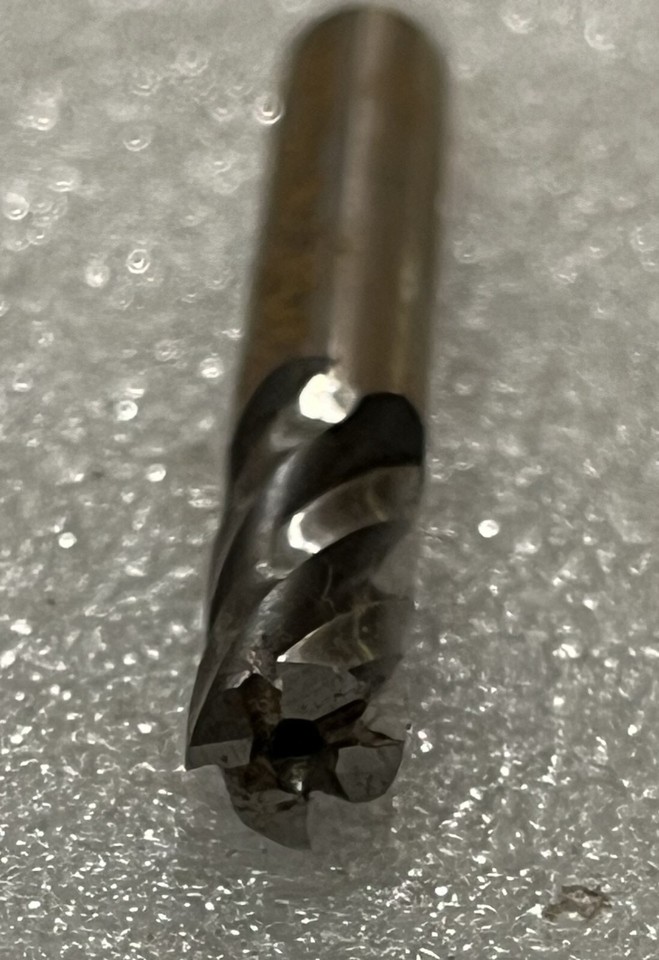 1/4" 4 Flute HSS Single End Mill, 3/4" Flute, 1/4" Shank, USA, New, 3 ...