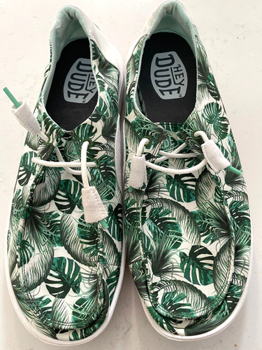 Hey Dude Airflow Collection Wendy H2O Green Tree Leaves Summer Dendron Size 11 | eBay