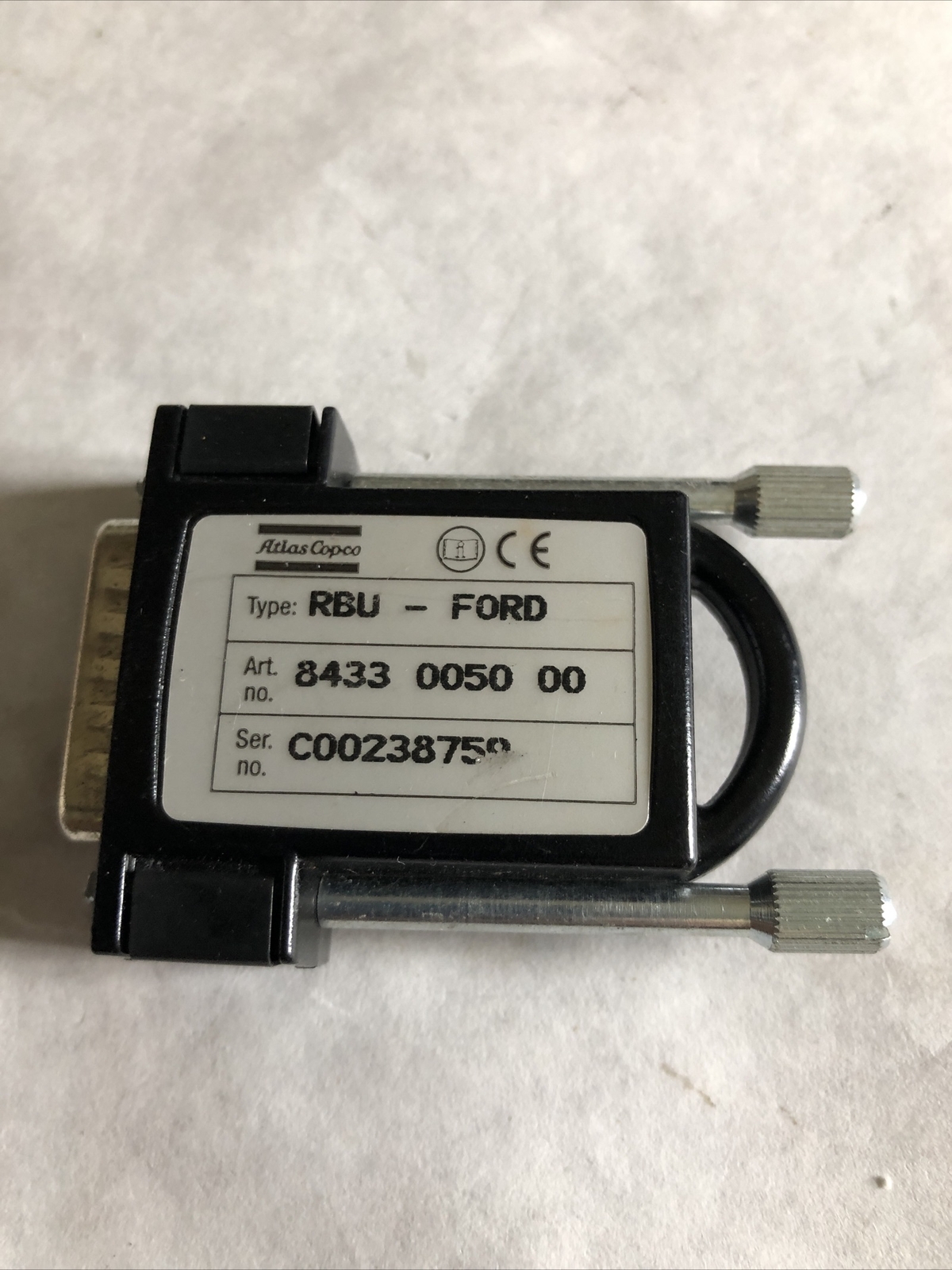 ATLAS COPCO 8433-0050-00 RBU-SILVER TENSOR RAPID BACKUP UNIT RBU-FORD ...