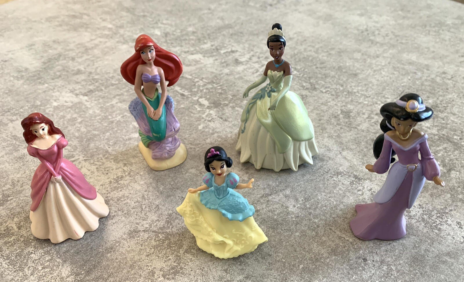 Lot of 5 Disney Princess Figurines Cake Toppers Figures PVC FREE ...
