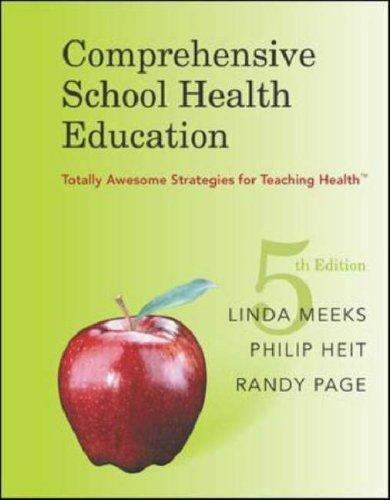 Comprehensive School Health Education by Philip Heit, Linda Meeks and ...