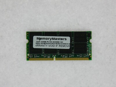 256MB 256 PC100 100Mhz 144-pin 16 Chip Sodimm Laptop Dell HP Compaq ...