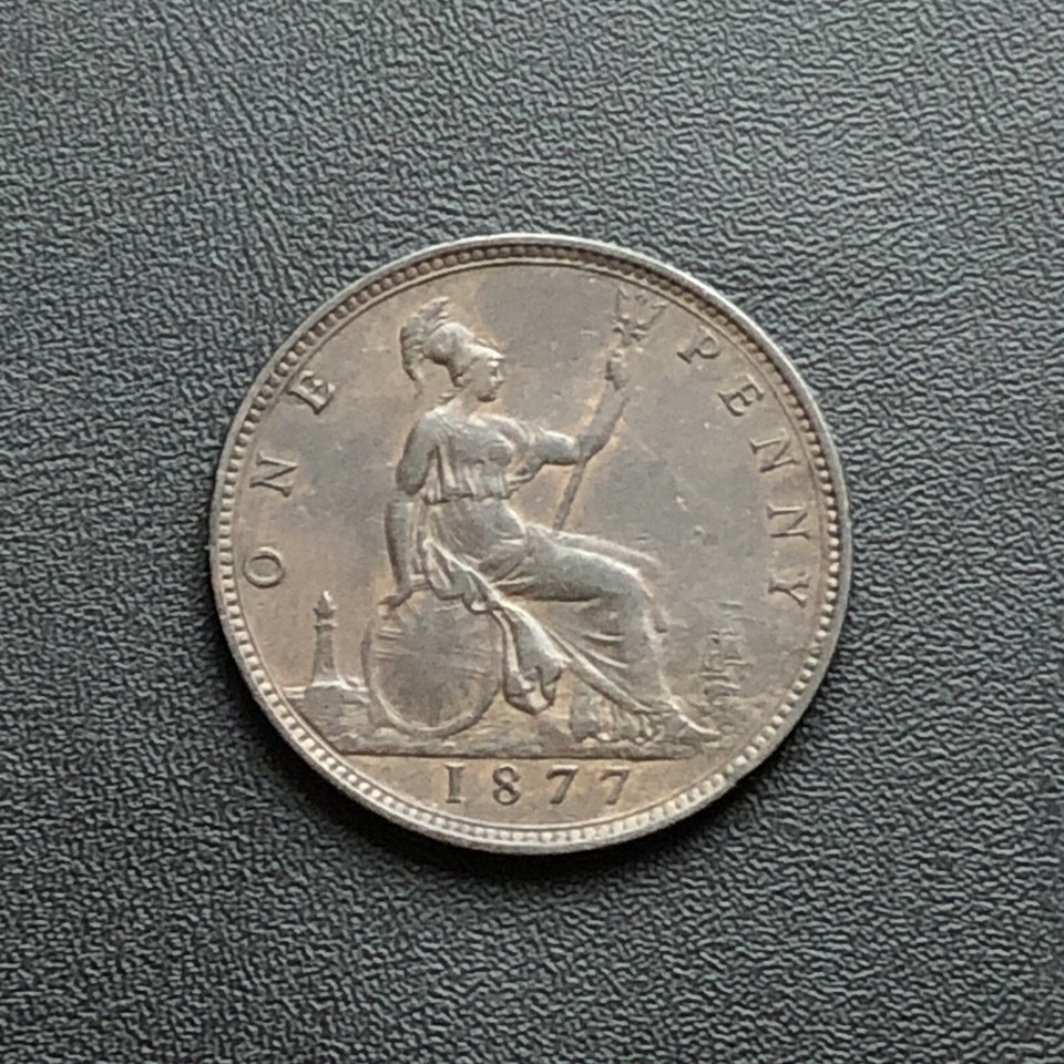 1877 PENNY-ONE PENNY COIN-1d BRITISH BRONZE COIN - QUEEN VICTORIA | eBay UK