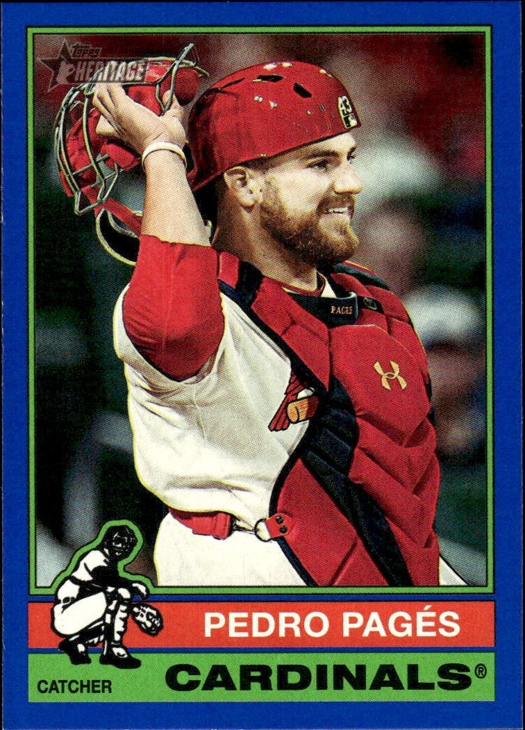 2025 Topps Heritage High Number - Pedro Pages #524 Dark Blue Bordered ...