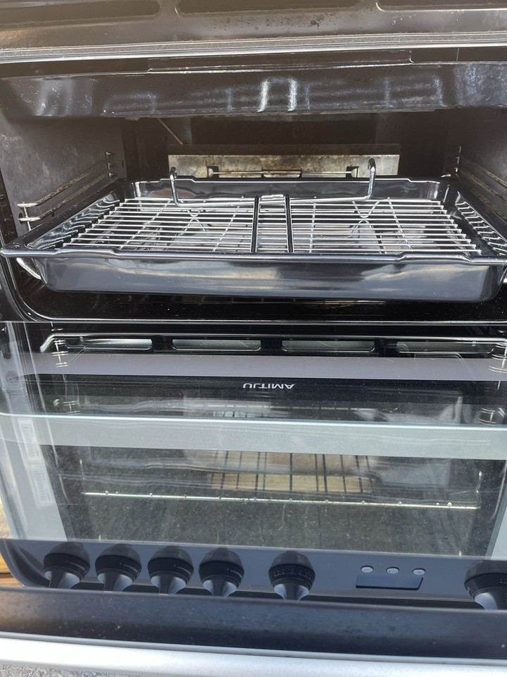 HOTPOINT Ultima 60cm Freestanding Double Oven Gas Cooker - Graphite ...