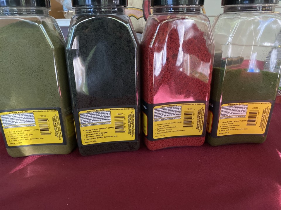 4 Woodland Scenics Fine Turf Shaker Scenery Model Train Layout | eBay