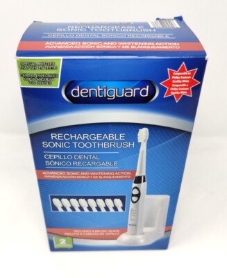 NEW Rechargeable Dentiguard SONIC TOOTHBRUSH 8 Brush Heads 3 modes | eBay