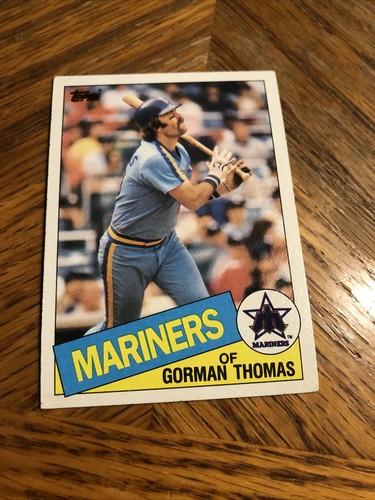 #202 Gorman Thomas Seattle Mariners 1985 Topps Baseball Card | eBay