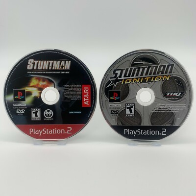 Stuntman (2002) + Stuntman Ignition (2007) PS2 'DISC ONLY' W/ Blank ...