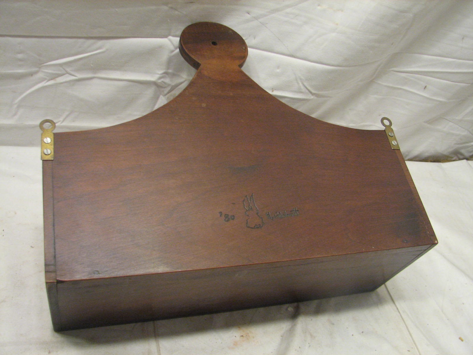 Wood Cherry Wall Colonial Candlebox Pocket Wooden Lidded Candle Box ...