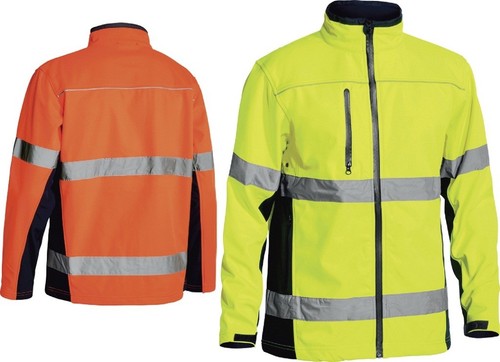 Bisley Workwear Soft Shell Jacket With 3M Reflective Tape (BJ6059T ...