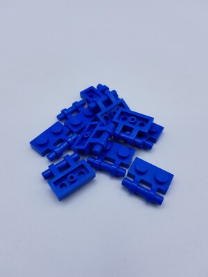 LEGO LOT 10 X PLATE 1X2 W STICK BRIGHT BLUE REF 2540 / 4140586 *NEUF ...