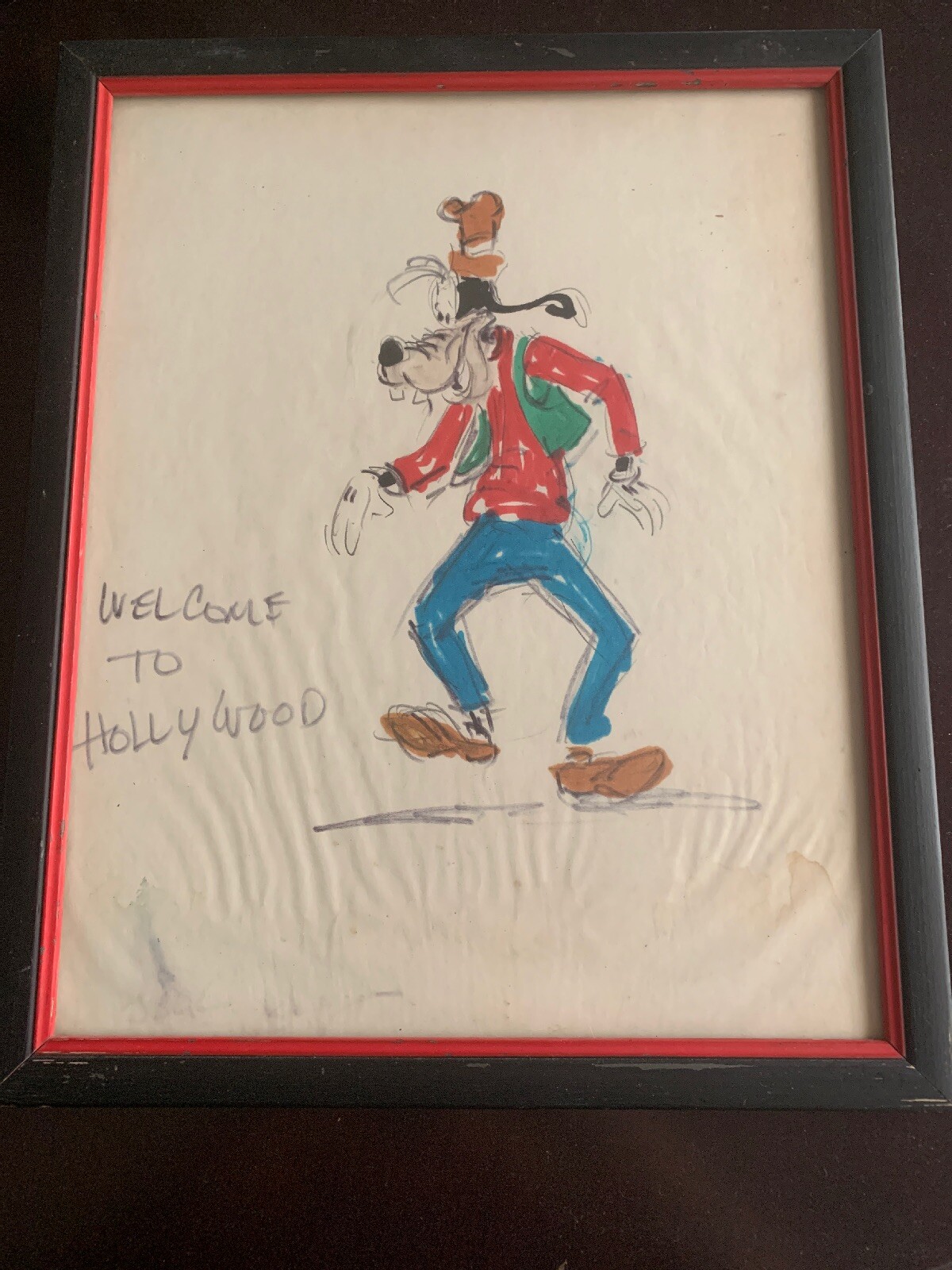 Vintage Framed Goofy Print | eBay