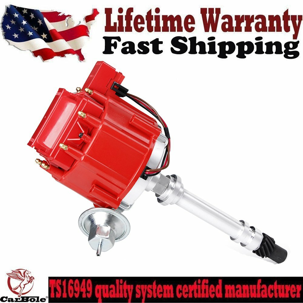 Racing Electronic Distributor Cap Coil HEI Chevy SBC GMC 350 BBC 454 5 ...