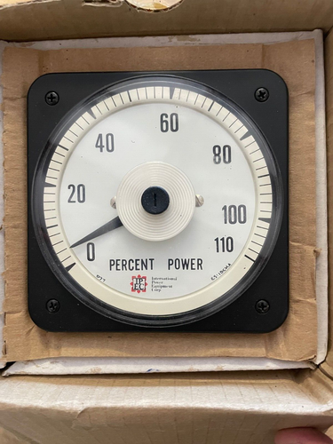 Crompton Instruments 077 Panel Meter 0-110 Percent Power | eBay