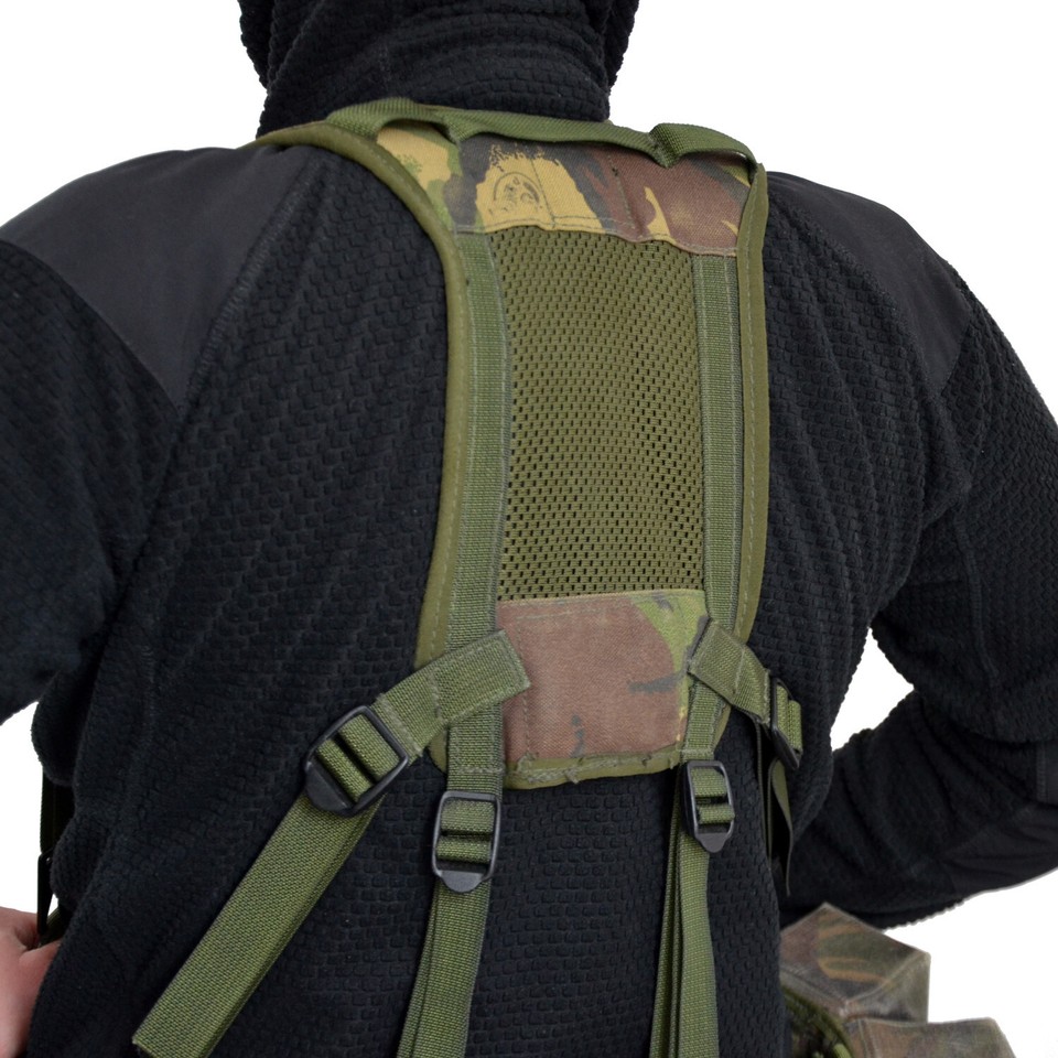 British Army CHEST RIG DPM Tactical Airborne Webbing Set Woodland PLCE ...