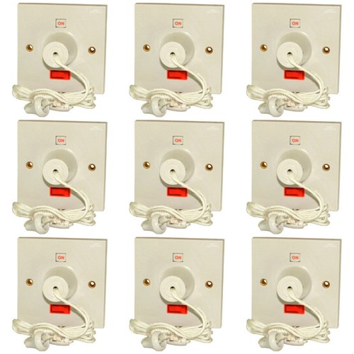 9 x Shower Ceiling Pull Switch 50 amp Double Pole Isolator Switches ...