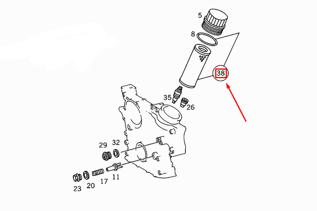 Mercedes-Benz C-class W202 Oil Filter With Gasket A1041800109 OEM for ...