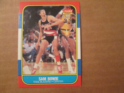 1986 Fleer Sam Bowie Portland Trailblazers | eBay