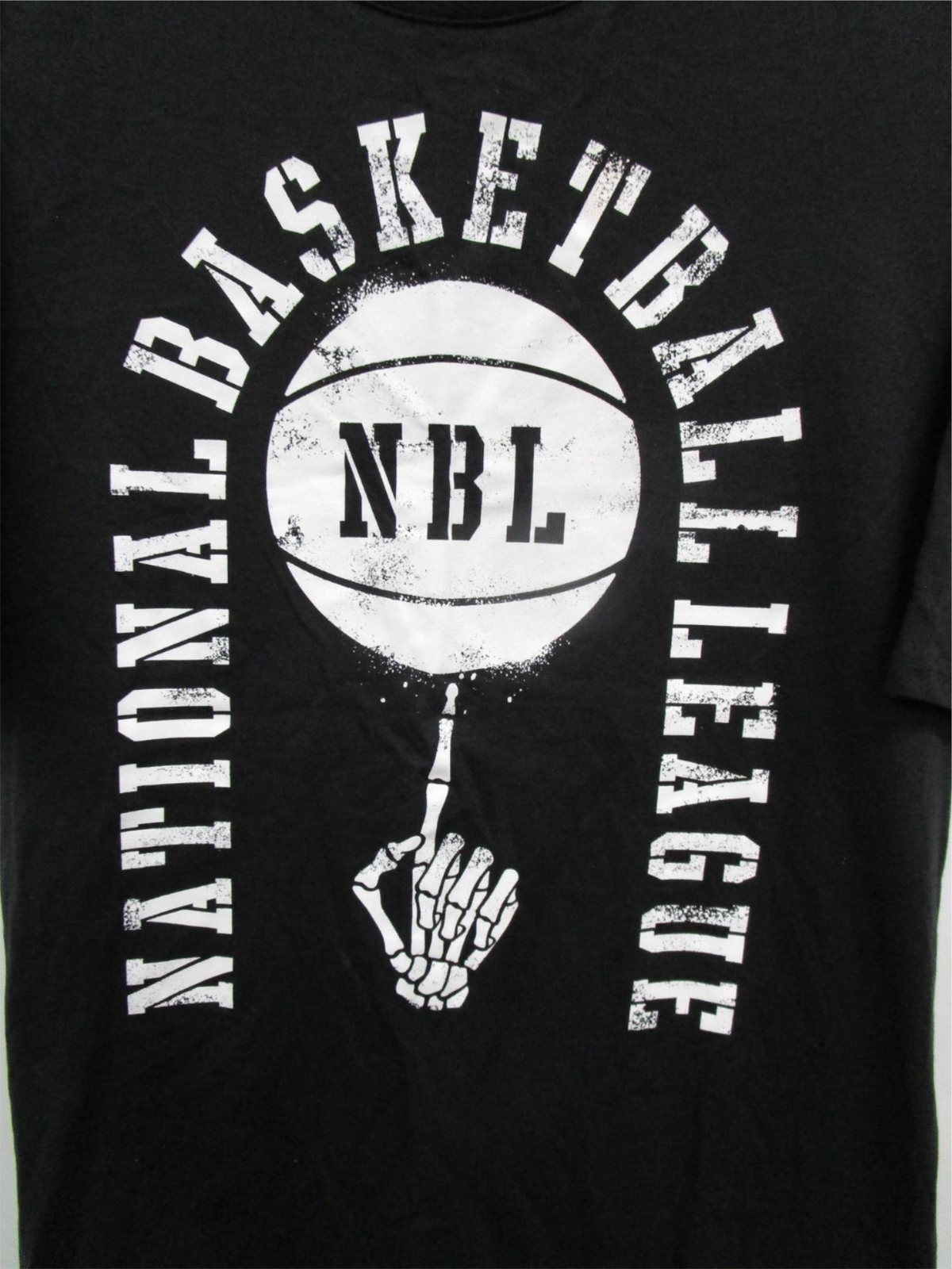NEW NBL Basketball League Black & White Short Sleeve T-Shirt Mens Sz M ...