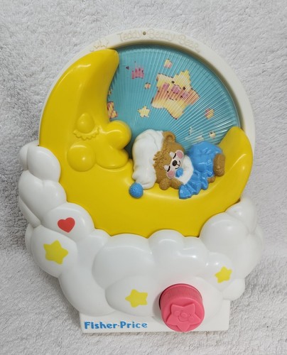 1986 FISHER PRICE - Teddy Beddy Bear, Musical cot toy, when you wish ...