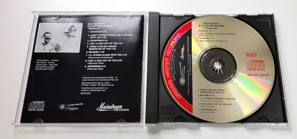 Max Roach Clifford Brown Daahoud MFSL Original Master Recording CD ...