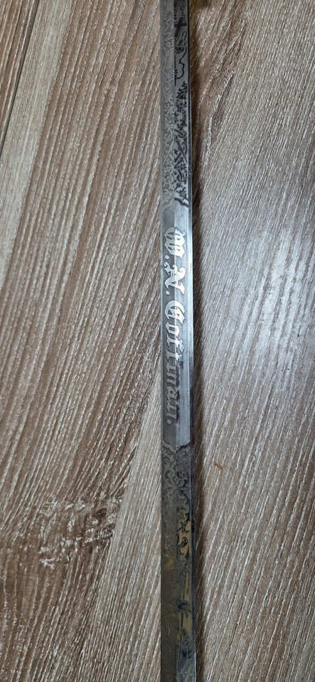 Antique MC Lilley & Co Masonic Knights Templar Sword W/ Ornate Scabbard ...